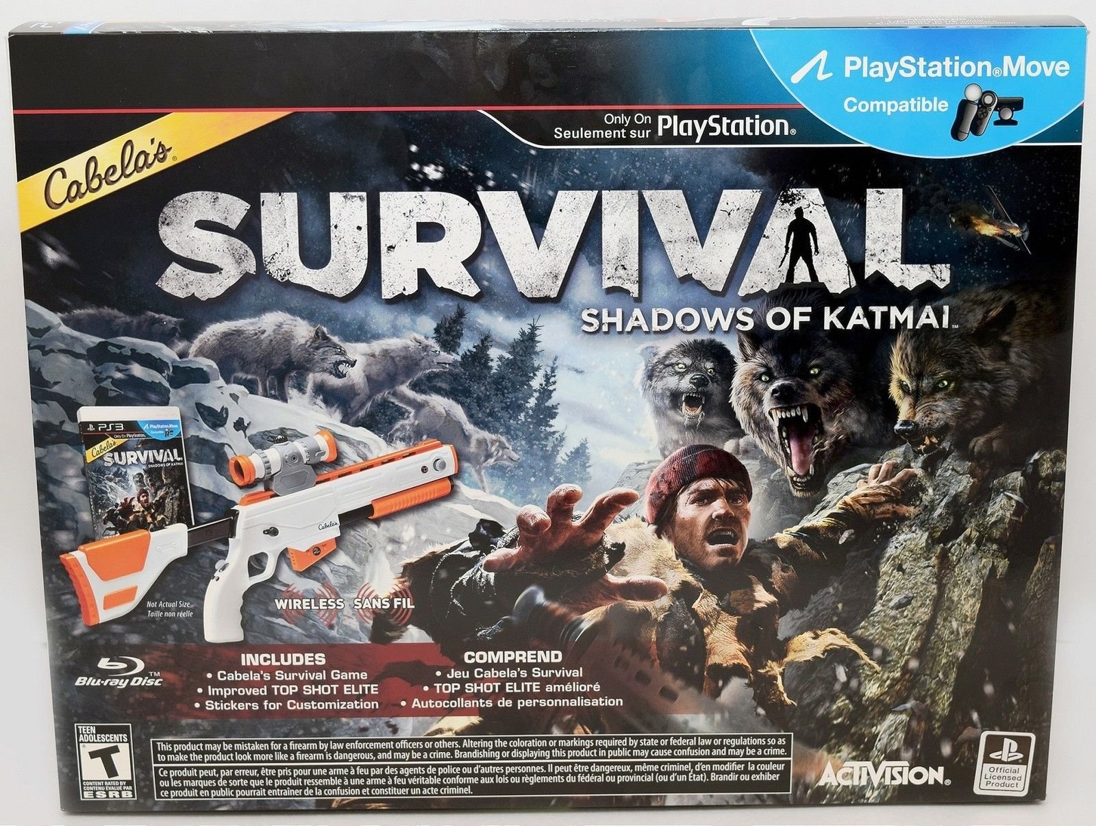 Cabela's DOUBLE GUN BUNDLE Shadows of Katmai + PS3 African Adventures Game for Sony Playstation 3