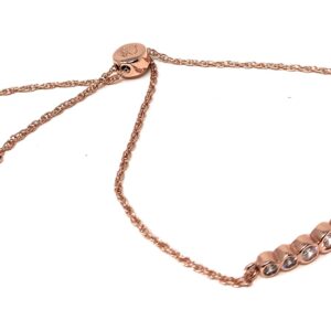 Kate Spade Circle of Love Rose Gold Plated Adjustable Chain Bracelet