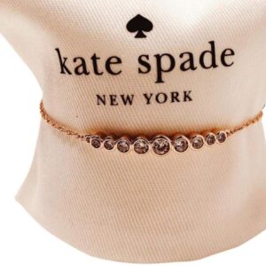 Kate Spade Circle of Love Rose Gold Plated Adjustable Chain Bracelet