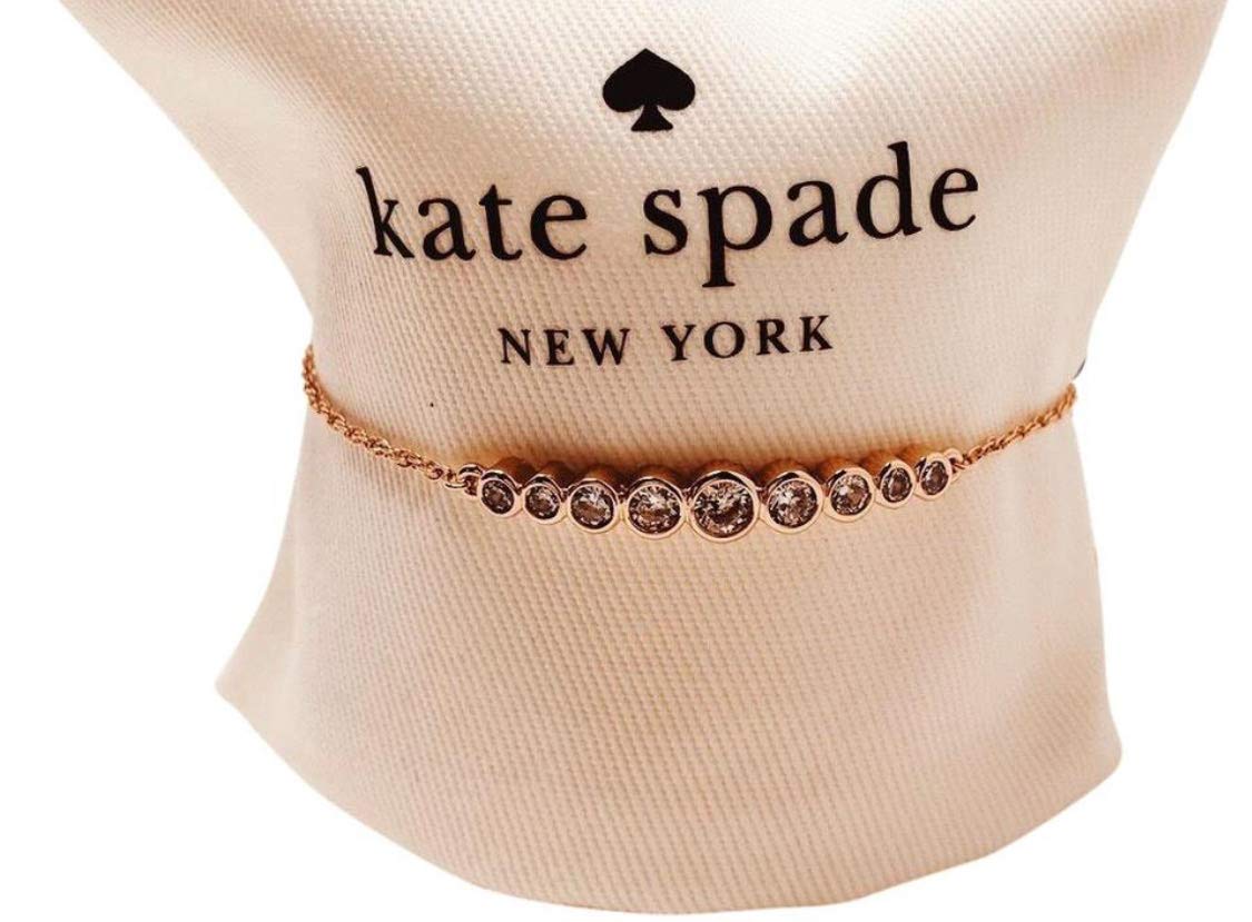 Kate Spade Circle of Love Rose Gold Plated Adjustable Chain Bracelet