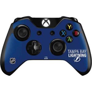 skinit decal gaming skin compatible with xbox one controller - officially licensed nhl tampa bay lightning lineup design