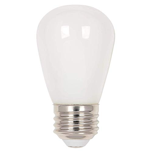 Westinghouse 5511520 1.2 (15-Watt Equivalent) S14 Frosted, E26 (Medium) Base (4 Pack) LED Light Bulbs, Frost