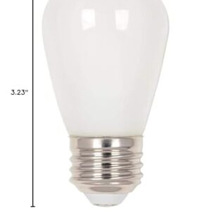 Westinghouse 5511520 1.2 (15-Watt Equivalent) S14 Frosted, E26 (Medium) Base (4 Pack) LED Light Bulbs, Frost