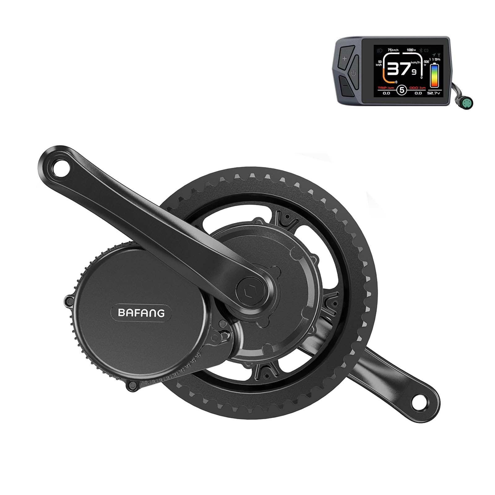 BAFANG BBS02B 48V 750W Mid Drive Kit E-Bike Conversion Motor Kit DIY Convert Normal Bike to Electric Bike Kit with 500C LCD Display