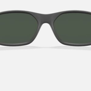 Ray-Ban RB2016 DADDY-O W2578 59M Matte Black/Plastic Lens Green Rectangular Sunglasses + BUNDLE with Designer iWear Eyewear Kit