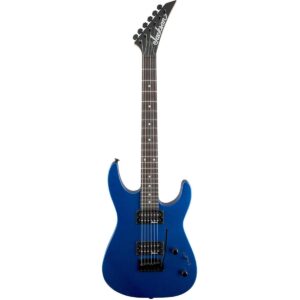 jackson js series dinky js11, amaranth fingerboard, metallic blue electric guitar