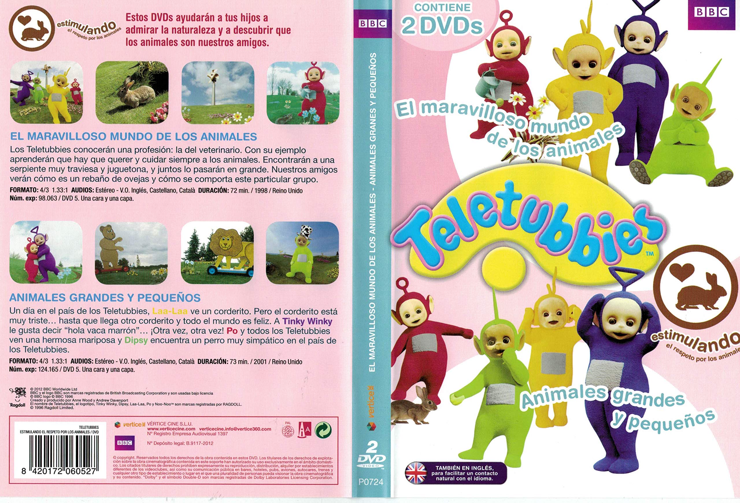 Teletubbies 2 DVDs El maravilloso mundo de los animales + Animales gran