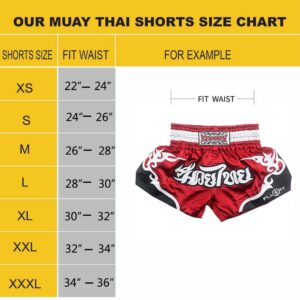 FLUORY Muay Thai Fight Shorts,MMA Shorts Clothing Training Cage Fighting Grappling Martial Arts Kickboxing Shorts Clothing