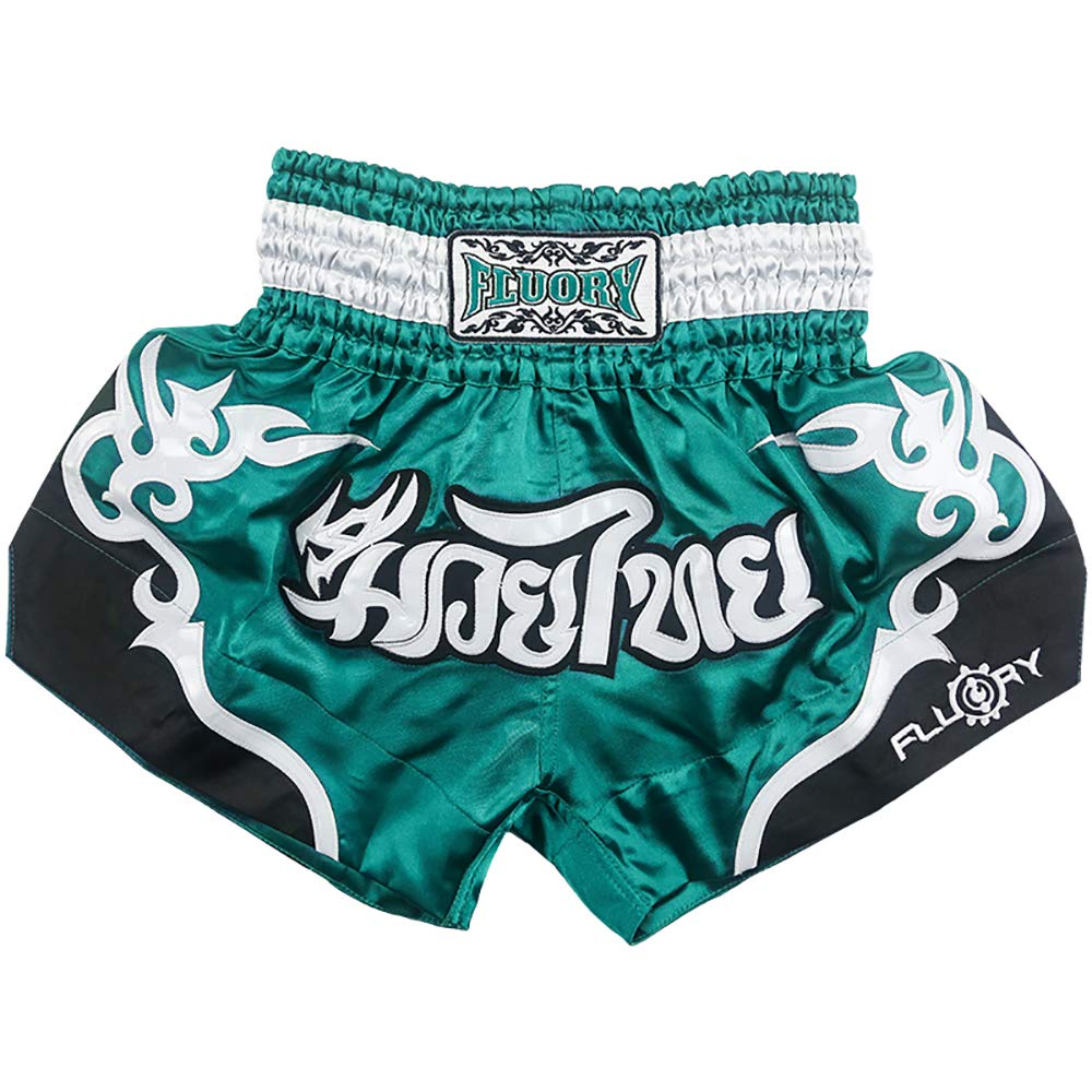 FLUORY Muay Thai Fight Shorts,MMA Shorts Clothing Training Cage Fighting Grappling Martial Arts Kickboxing Shorts Clothing