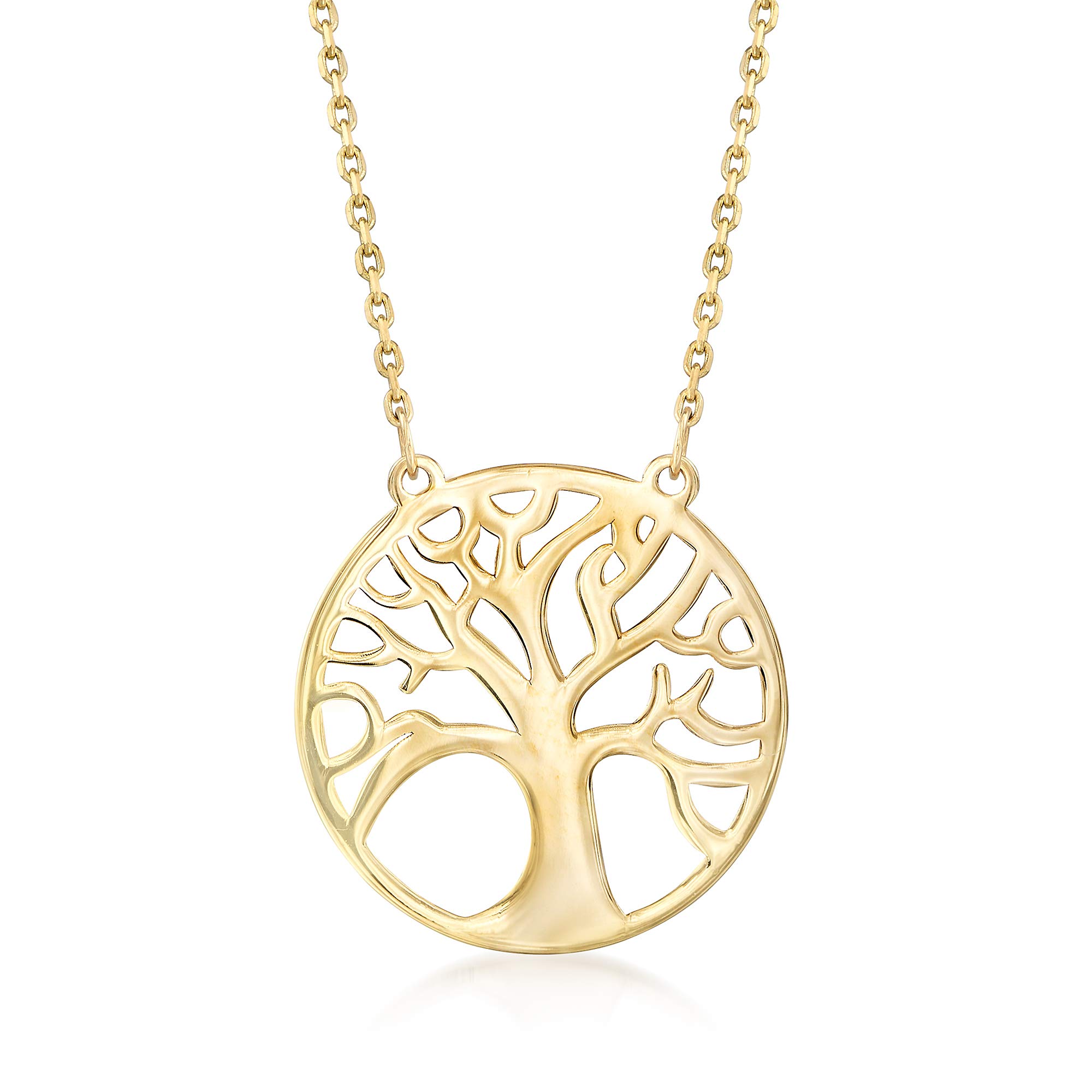 Ross-Simons 14kt Yellow Gold Tree Of Life Necklace. 18 inches