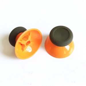 3d analog joystick grip cap thumb stick grip cap thumbstick replacement for xbox one slim xbox one x xbox one elite ps4 controller (orange)