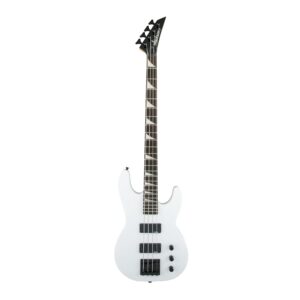 jackson js series concert bass js2 electric bass guitar, amaranth fingerboard, snow white