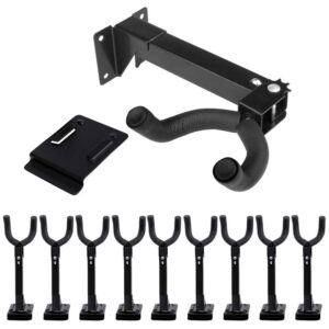 bulletshaker guitar hanger wall mount hook stand 180° adjustable w/slat wall adapter 10pcs