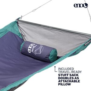 ENO, Eagles Nest Outfitters Skyloft Hammock with Flat and Recline Mode, Seafoam/Navy