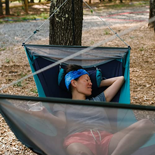 ENO, Eagles Nest Outfitters Skyloft Hammock with Flat and Recline Mode, Seafoam/Navy