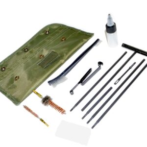 Sniper Grunt .22 Gun Cleaning Jags Brush Kits Brass Case Gun Cleaning Tool Kit, 10-Piece Complete Rifle Cleaning Kit in Heavy Duty Carry Case.