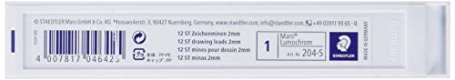 STAEDTLER Mars Lumochrom 204 - Case of 12 Drawing Leads 2 mm Assorted