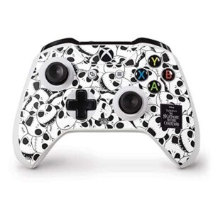 skinit decal gaming skin compatible with xbox one s controller - officially licensed disney the nightmare before christmas jack skellington pattern design