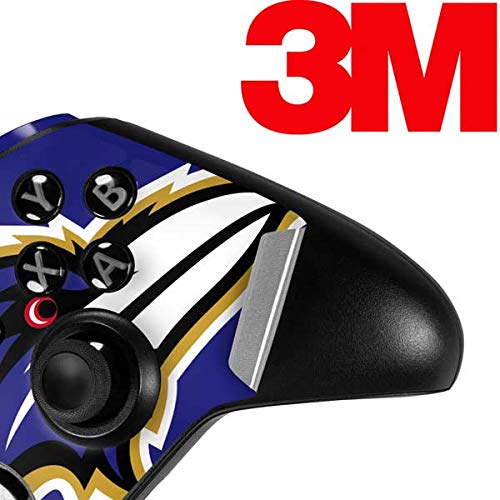 Skinit Decal Gaming Skin Compatible with Xbox One Elite Controller - Officially Licensed NFL Baltimore Ravens Large Logo Design