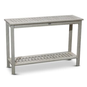 dty outdoor living longs peak eucalyptus console table, driftwood gray