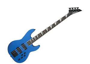 jackson js series concert bass js3, metallic blue, amaranth fingerboard