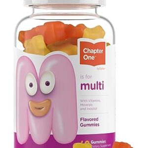 Zahler - Chapter One Kids Multivitamin Gummy with 13 Vitamins & Nutrients (60 Flavored Gummies) - Certified Kosher Kids Vitamins Including Vitamin C, D3, Zinc & More - Delicious Multivitamin Gummies