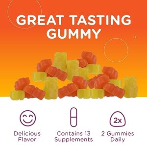 Zahler - Chapter One Kids Multivitamin Gummy with 13 Vitamins & Nutrients (60 Flavored Gummies) - Certified Kosher Kids Vitamins Including Vitamin C, D3, Zinc & More - Delicious Multivitamin Gummies