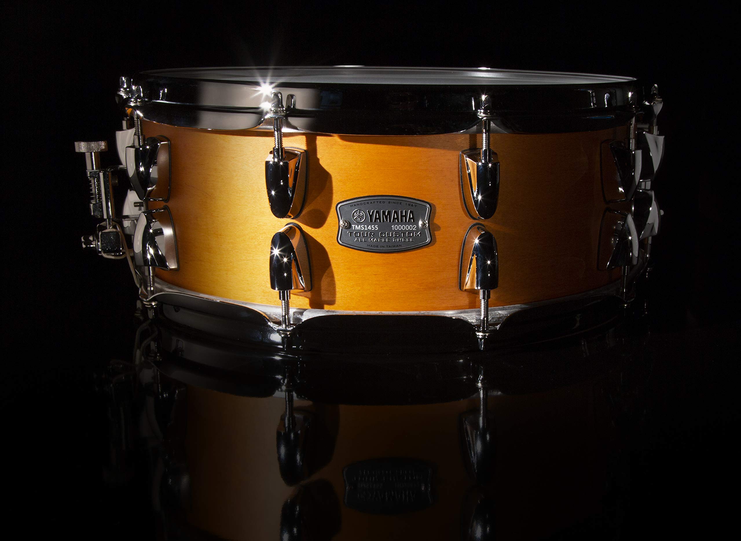 Yamaha, 14 inches Snare Drum, Caramel Satin, 14" x 5.5" (TMS-1455CRS)