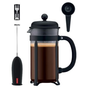 bodum java 4pc coffee set - black