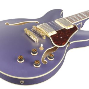 Ibanez AS Artcore 6-String Semi-Hollow Body Electric Guitar (Metallic Purple Flat, Right-Handed)