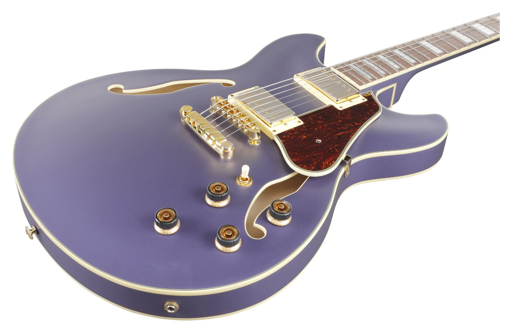 Ibanez AS Artcore 6-String Semi-Hollow Body Electric Guitar (Metallic Purple Flat, Right-Handed)