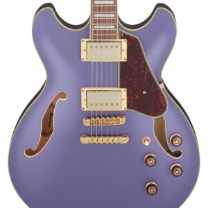 Ibanez AS Artcore 6-String Semi-Hollow Body Electric Guitar (Metallic Purple Flat, Right-Handed)