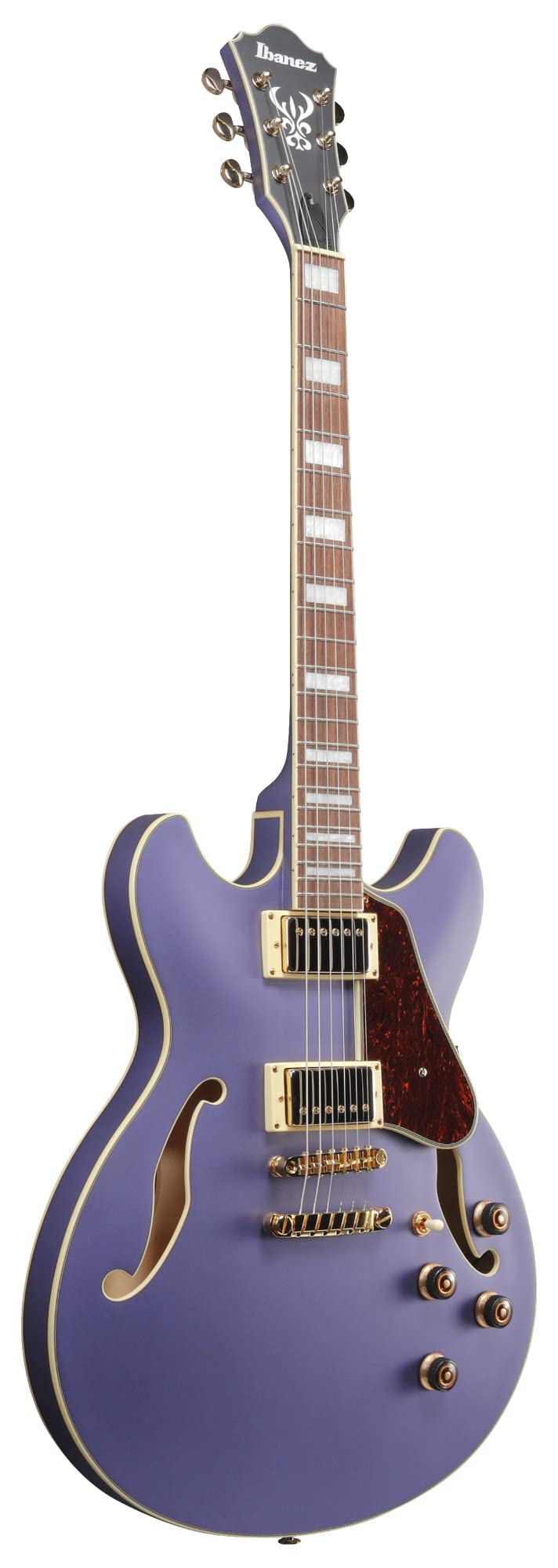 Ibanez AS Artcore 6-String Semi-Hollow Body Electric Guitar (Metallic Purple Flat, Right-Handed)