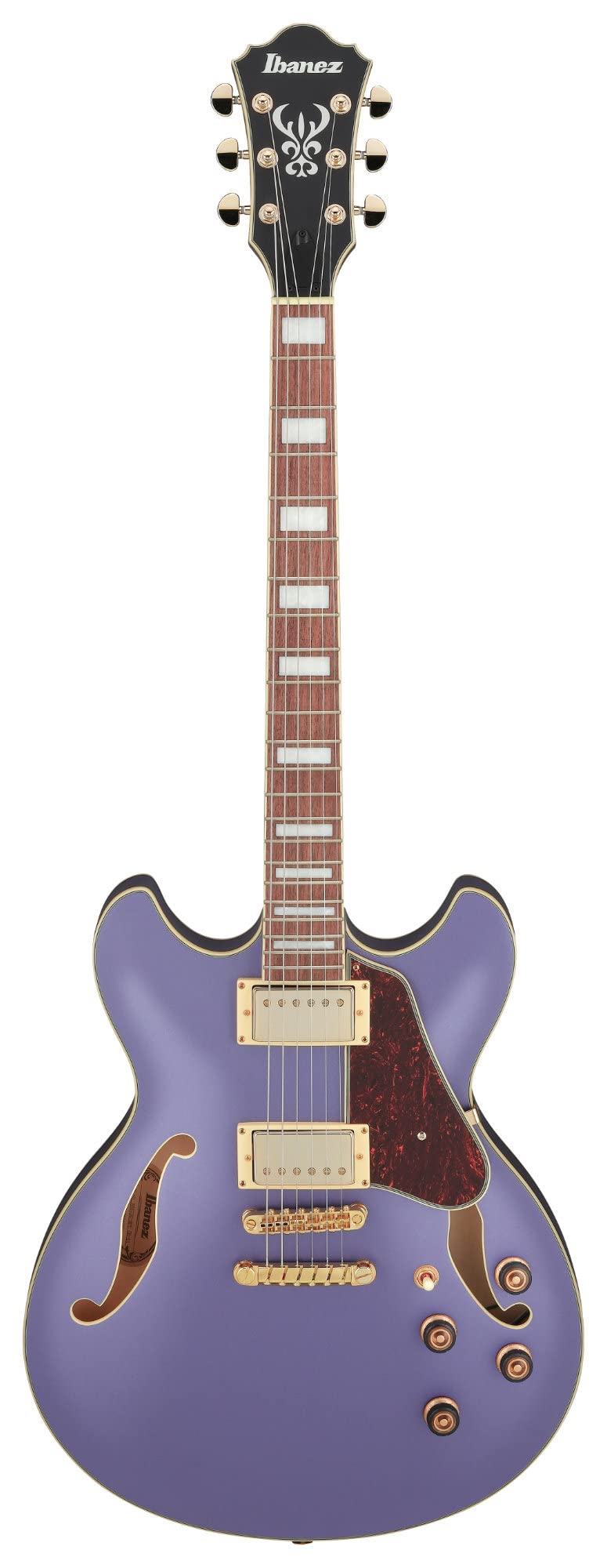 Ibanez AS Artcore 6-String Semi-Hollow Body Electric Guitar (Metallic Purple Flat, Right-Handed)