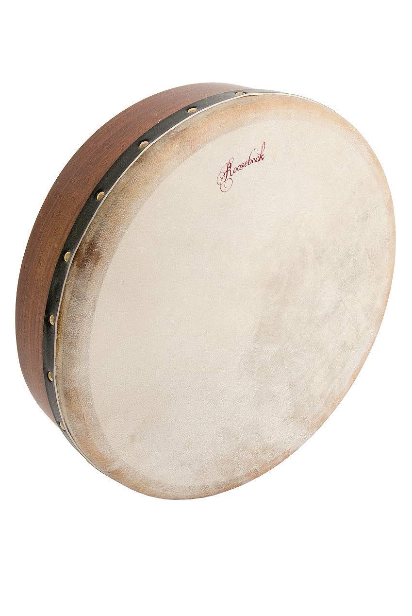 Includes: 14 inch Irish Celtic Bodhran Drum W/Fixed Goatskin Head ~ Solid Sheesham Frame + The Bodhran Drum Book & Cd