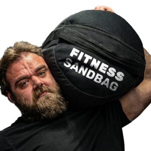 sandbags for working out [bells of steel] workout sand bag, commercial and home gym sand bags for weight training, strongman training with handles for fitness, cross, strength training - 150 lb