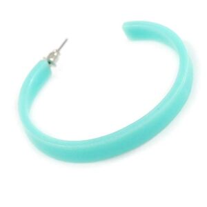 50mm Trendy Mint Acrylic/Plastic/Resin Hoop Earrings