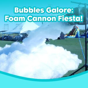 Foam Daddy Large Foam Cannon - Create a Foam Party Experience with This Big Foam Machine! Shoots 20-24ft of Foam Solution - Ideal Home Party Foam Machine and Foam Maker for Kids