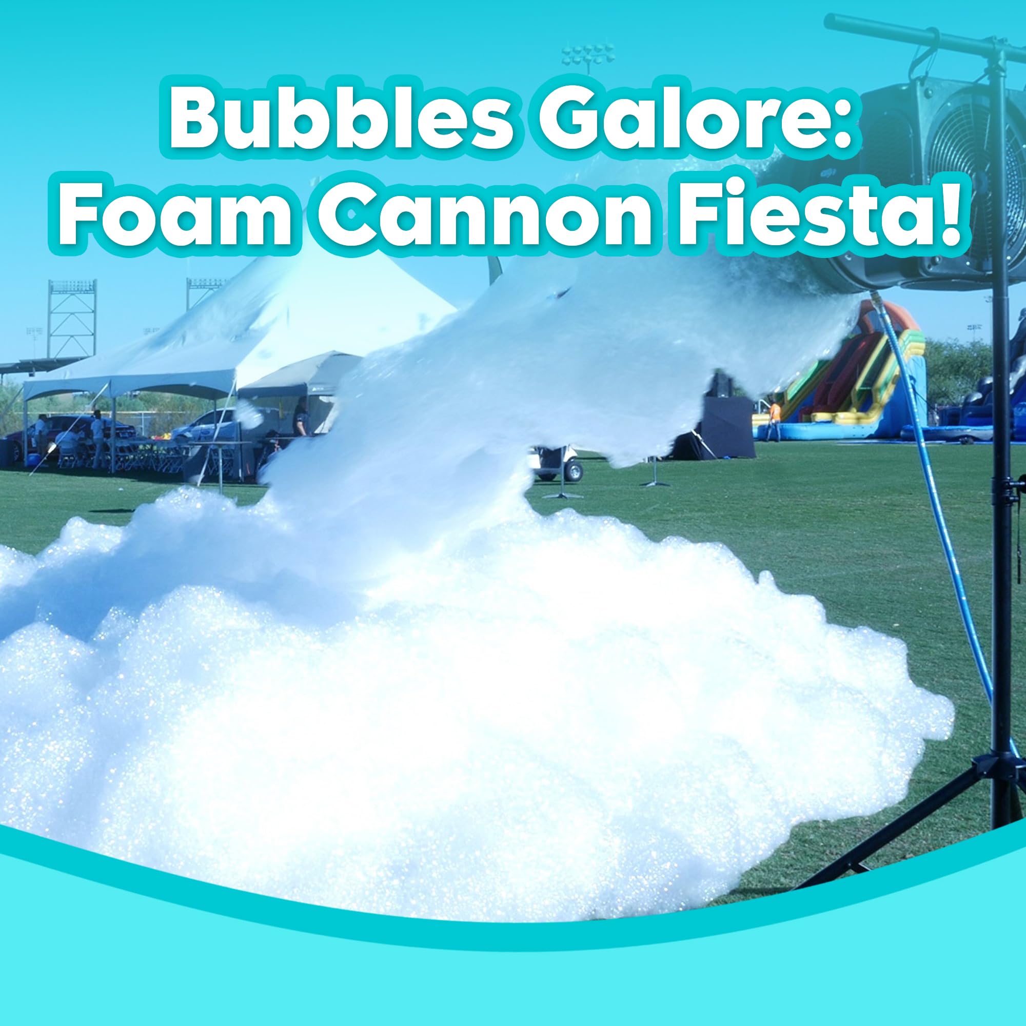 Foam Daddy Large Foam Cannon - Create a Foam Party Experience with This Big Foam Machine! Shoots 20-24ft of Foam Solution - Ideal Home Party Foam Machine and Foam Maker for Kids