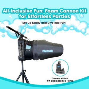 Foam Daddy Large Foam Cannon - Create a Foam Party Experience with This Big Foam Machine! Shoots 20-24ft of Foam Solution - Ideal Home Party Foam Machine and Foam Maker for Kids