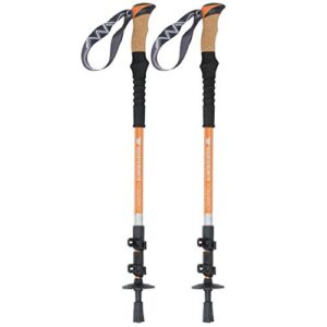 mountainsmith tellurite 7075 ols trekking poles (pair), burnt ochre