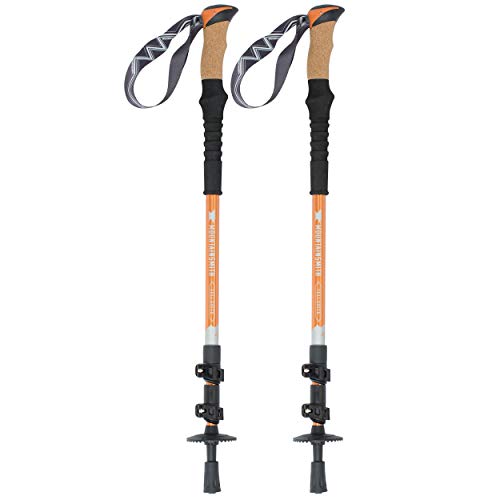 Mountainsmith Tellurite 7075 OLS Trekking Poles (Pair), Burnt Ochre