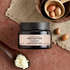 The Body Shop Shea Butter Richly Replenishing Hair Mask – For Dry Hair Prone to Breakage – 8.2 oz