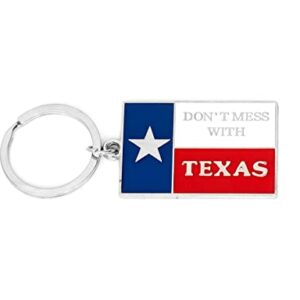 Texas Bundle Souvenir Metal Keychain 12 Pack-Texas Lone Star on Texas State Map, Don't Mess with Texas, I Love Texas, Longhorn, Texas Seal, Texas Bottle Opener, Texas Boot & More