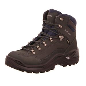 lowa men's high rise hiking boots, grau grigio scuro 0954, 10 uk