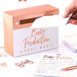 ginger ray rose gold baby shower gender r reveal prediction box party game twinkle twinkle