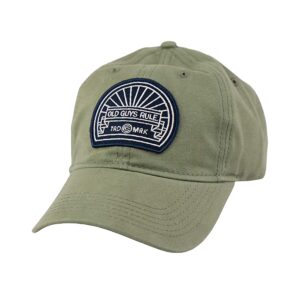 old guys rule men's baseball cap, trademark it took decades to look this good - gift for dad, grandpa, husband, father's day, birthday, holiday - classic novelty collector hat (military green)