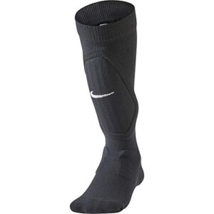 nike youth soccer shin sock shin guards (large/x-large, black/white)