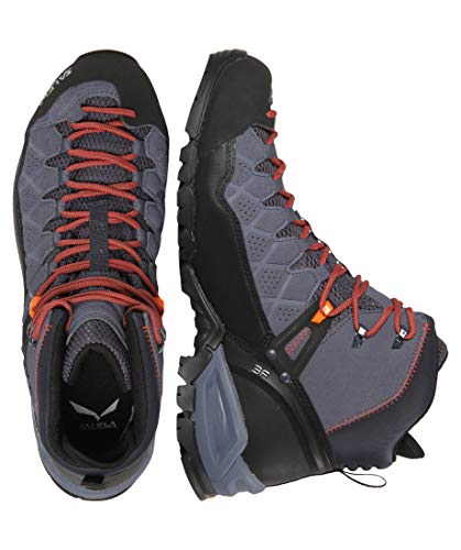 Salewa Men's MS ALP Trainer MID GTX Trekking & Hiking Boots, Ombre Blue Fluo Orange, 10.5