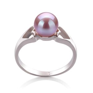 Jessica Lavender 6-7mm AA Quality Freshwater 925 Sterling Silver Cultured Pearl Ring For Women - Size-7